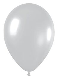 11" Sempertex Metallic Silver Latex